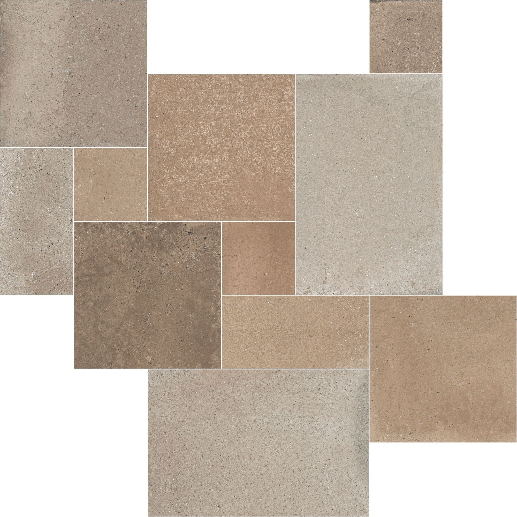 Carrelage Terre cuite Portofino gris Taupe 44x66 cm | Leroy Merlin
