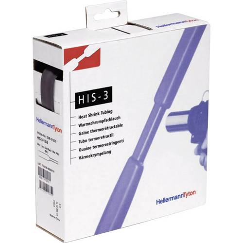 HellermannTyton 308-30600 Gaine thermorétractable sans colle noir 6 mm 2 mm Taux de retreint:3:1 ...