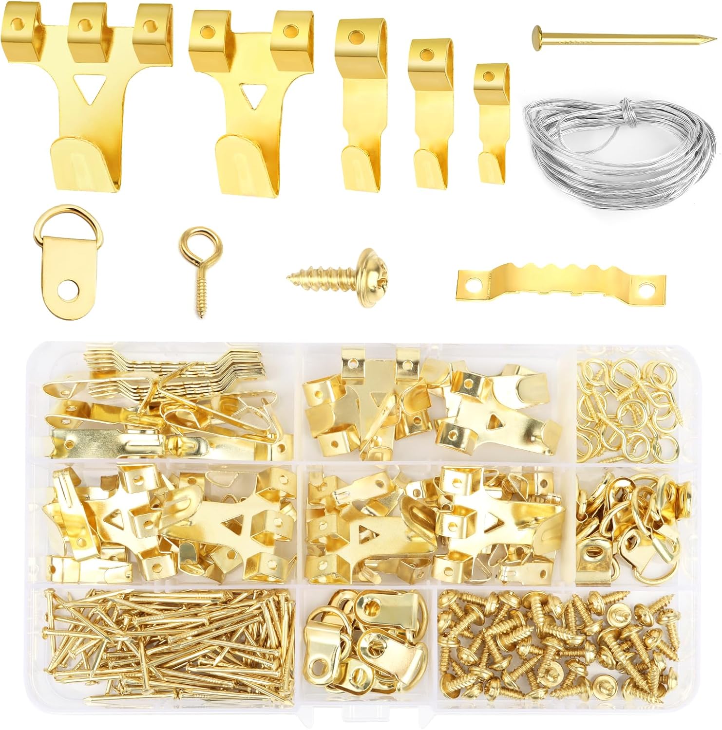 250 Pièces Crochet pour Cadre Photo,Crochet Mural Metal,Accroche ...