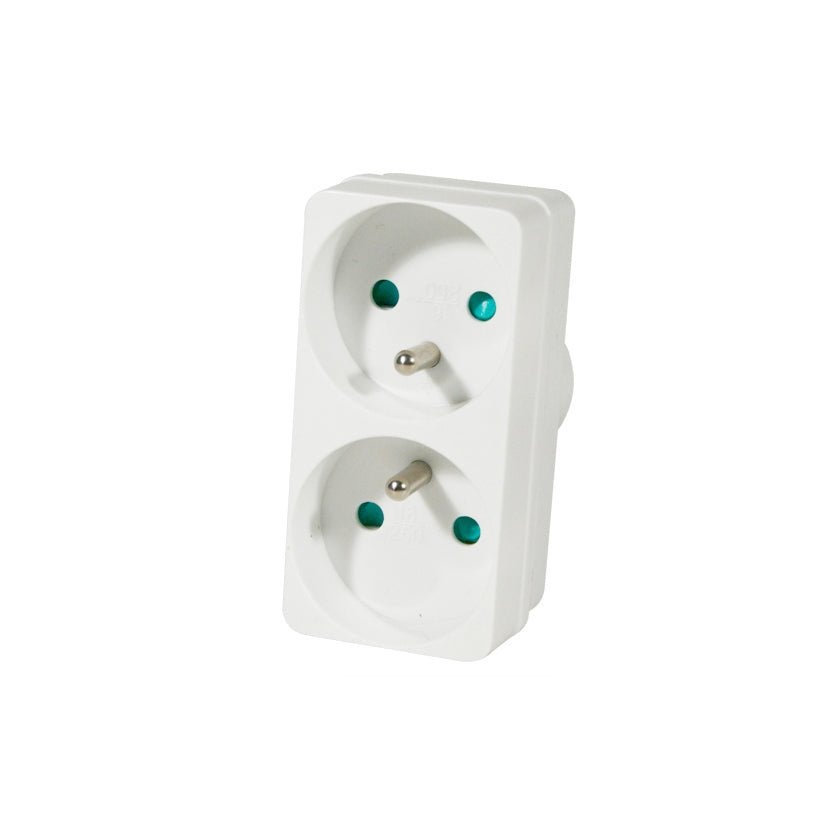 Multiprise sans fil, Duplite 2G 16A BLANC - SILUMEN | Leroy Merlin