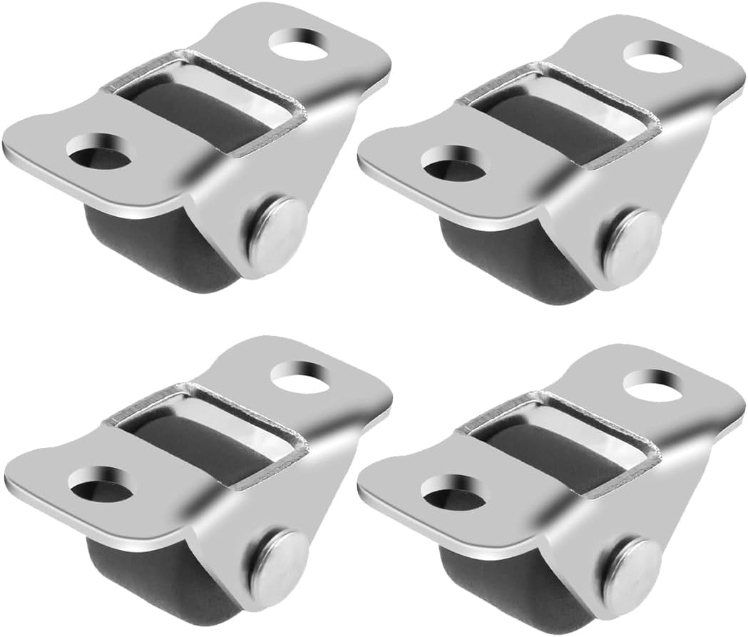 Mini ruedas para muebles, ruedas de goma pequeñas con placa de acero ...