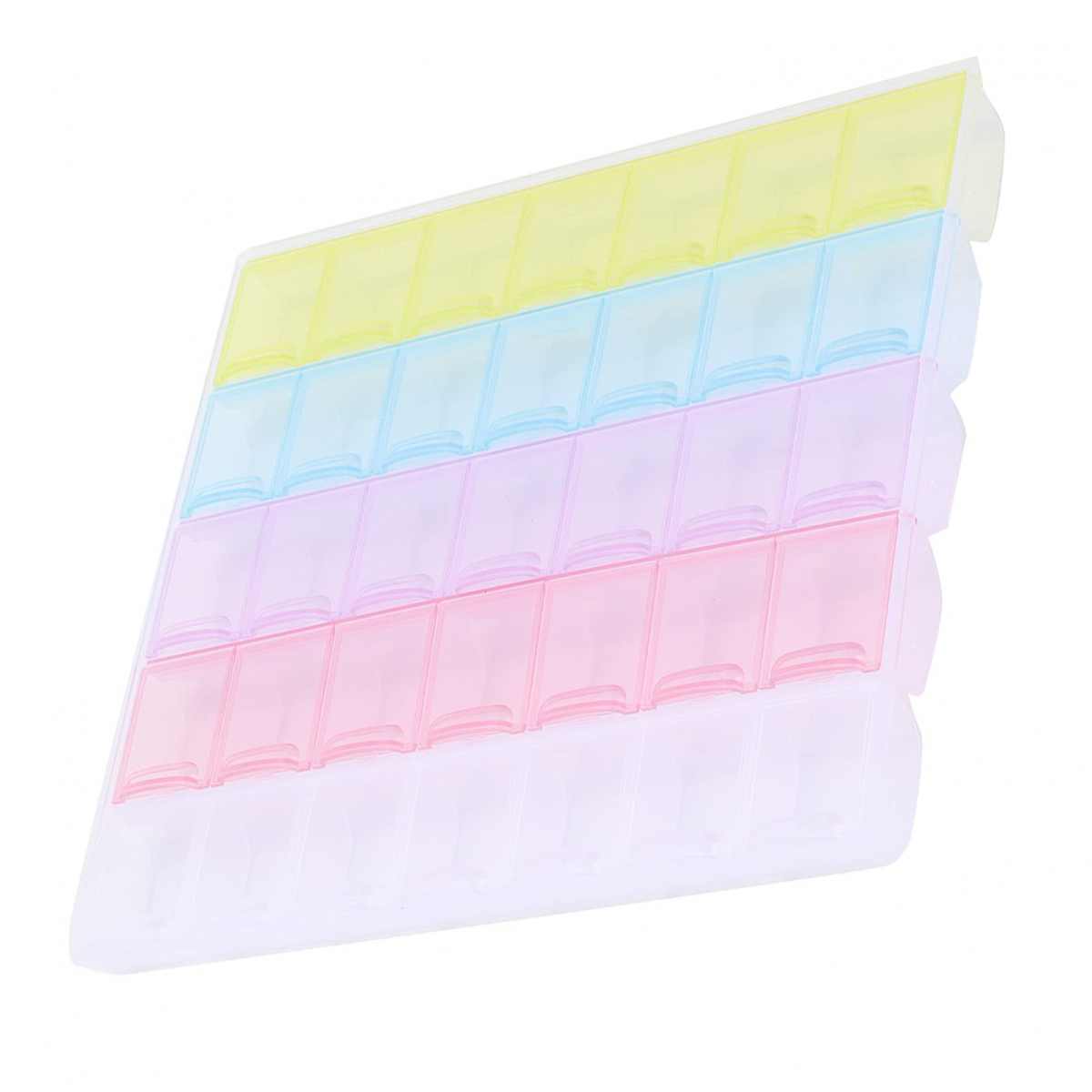 Caja de almacenamiento multicolor de fácil uso con 35 rejillas para ...