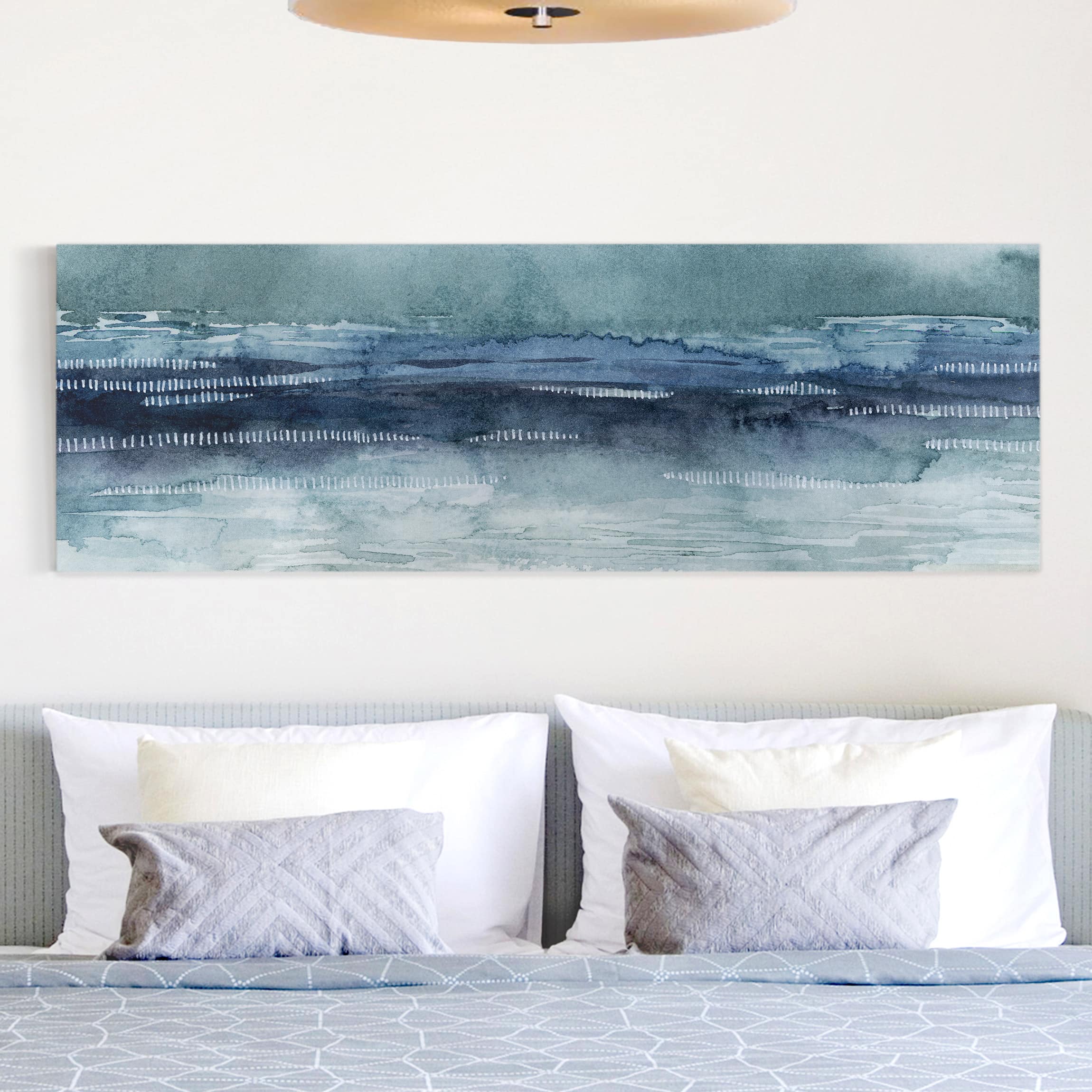 Lienzo cuadro en lienzo bastidor impresion en lienzo azul paisaje ...