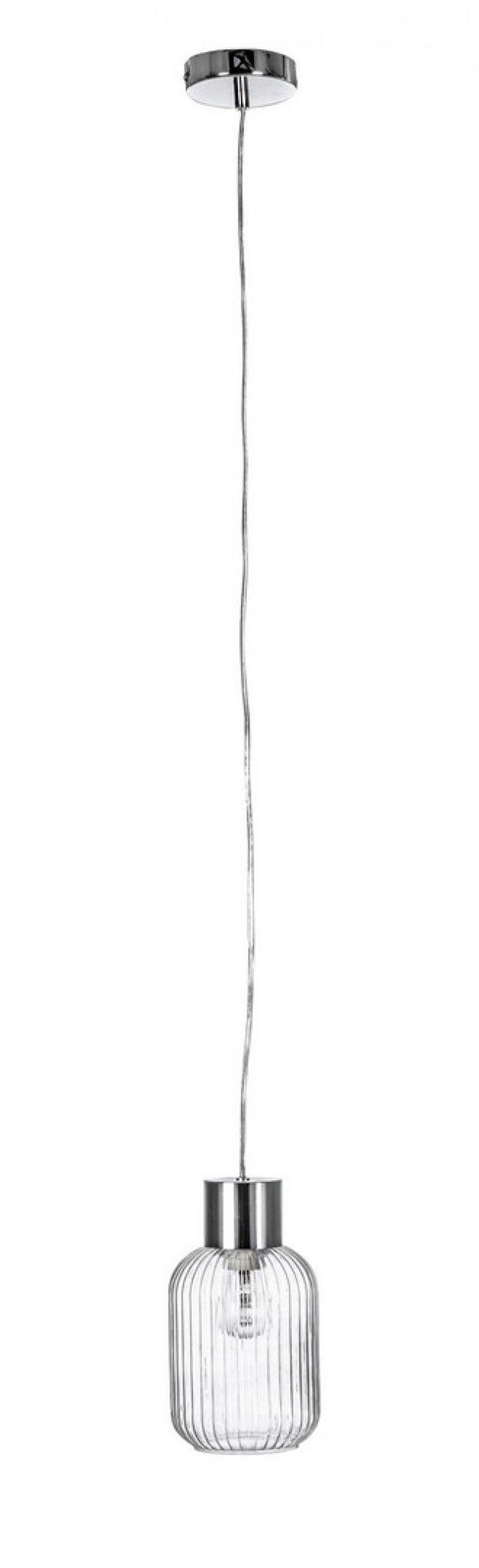 Lustre 1 lumière transparent argent D.15x120h | Leroy Merlin