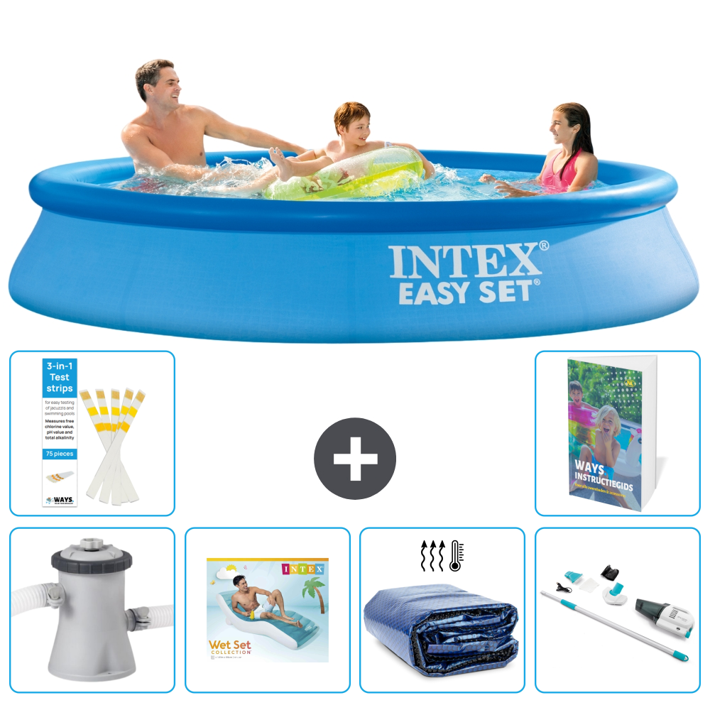Intex Piscine Easy Set Ronde - 305x61 cm - 7-pièces S261 | Leroy Merlin