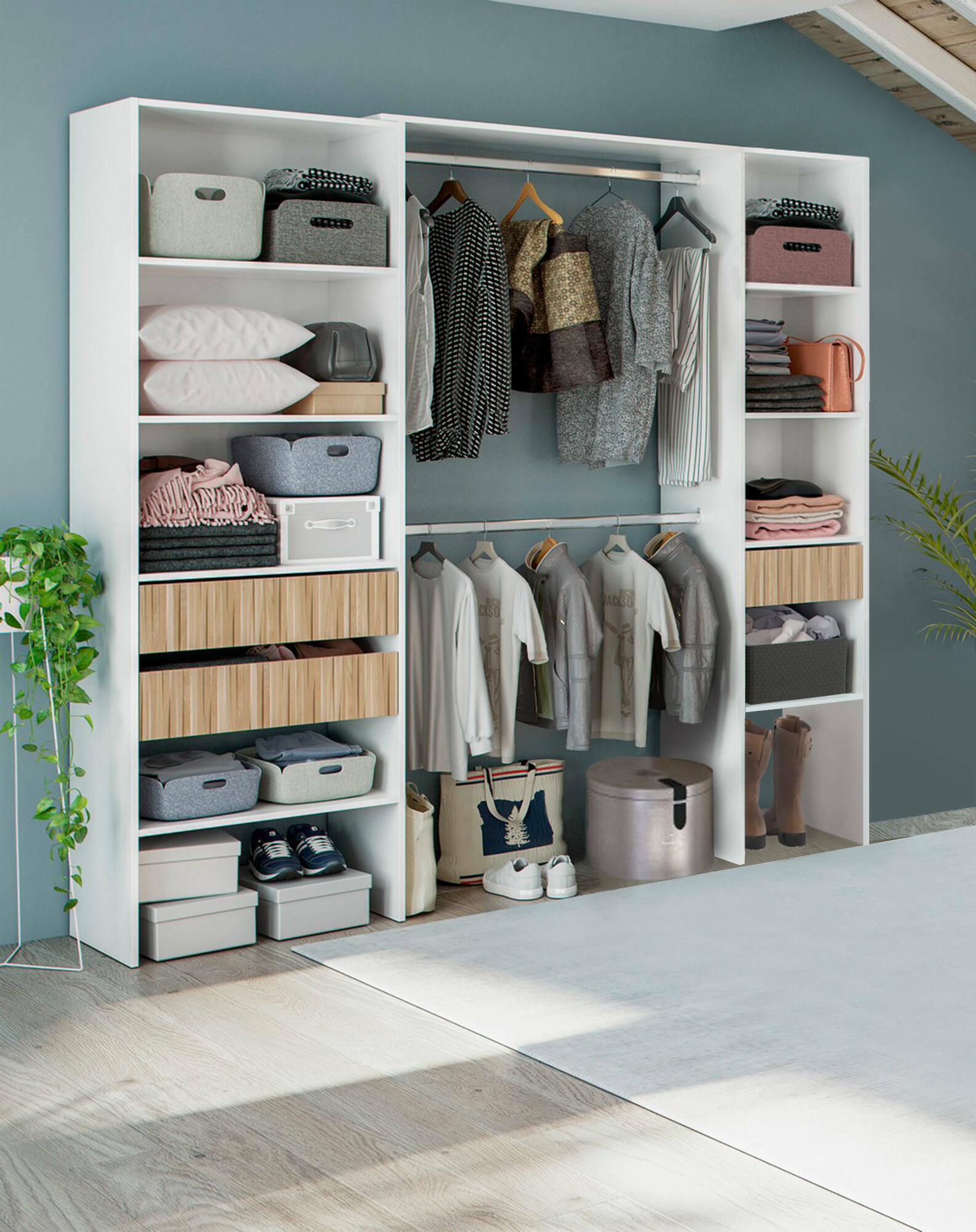 Grande Garde-robe Worland, Meubles de chambre à coucher, Armoire à ...