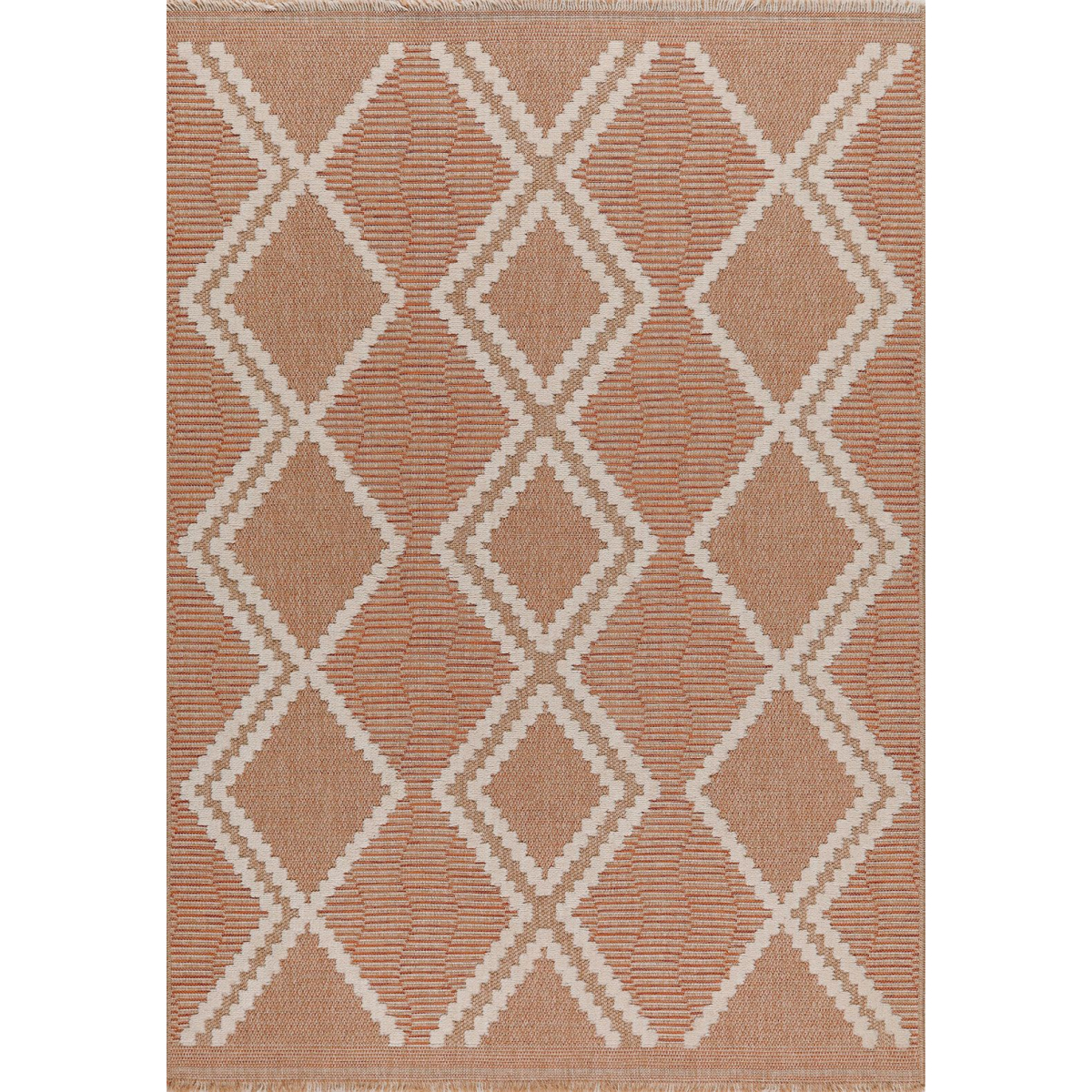 Tapis intérieur extérieur aspect jute terracotta Tijuana 9048 230 x 160 ...