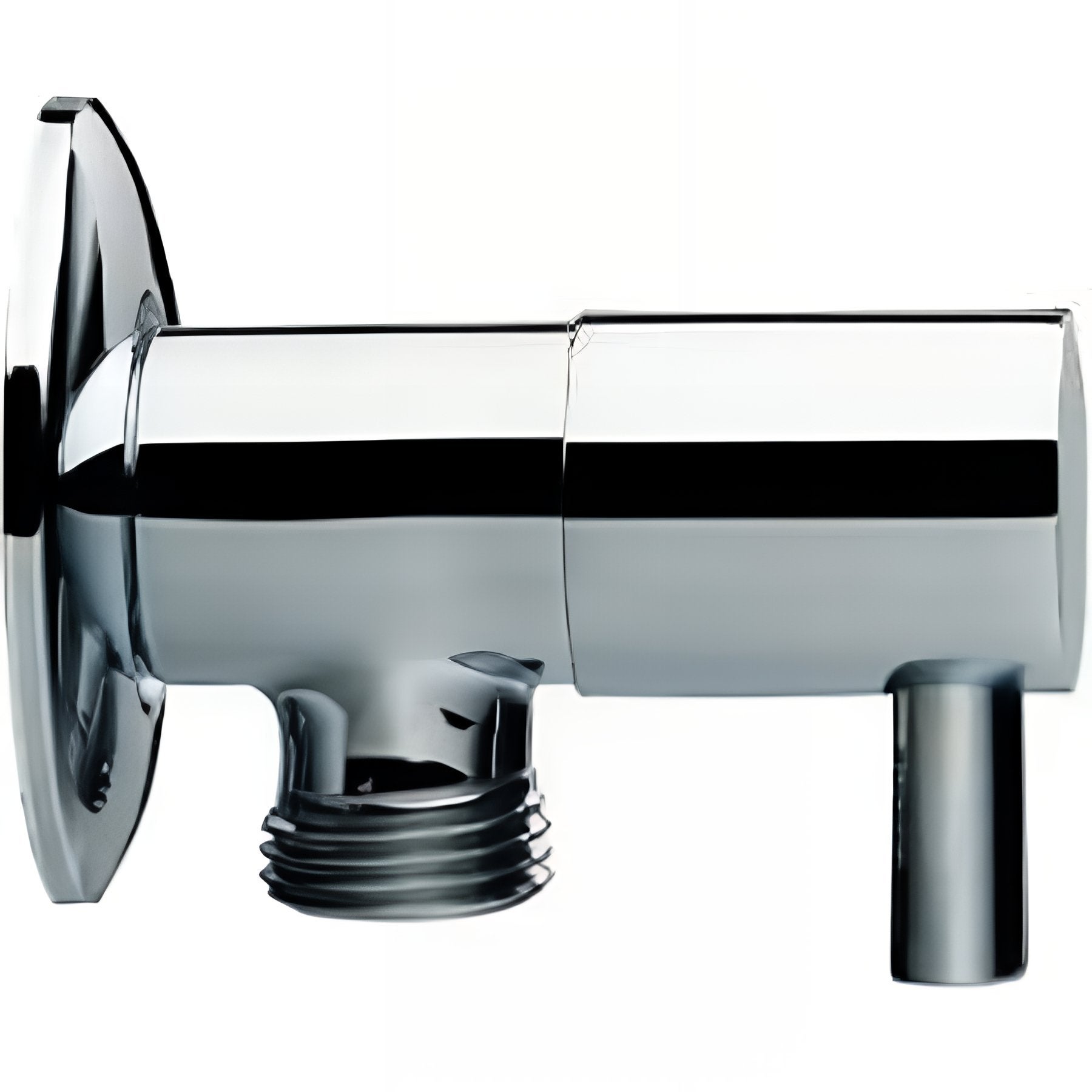 Robinet équerre 1/2x1/2 tube chrome | Leroy Merlin