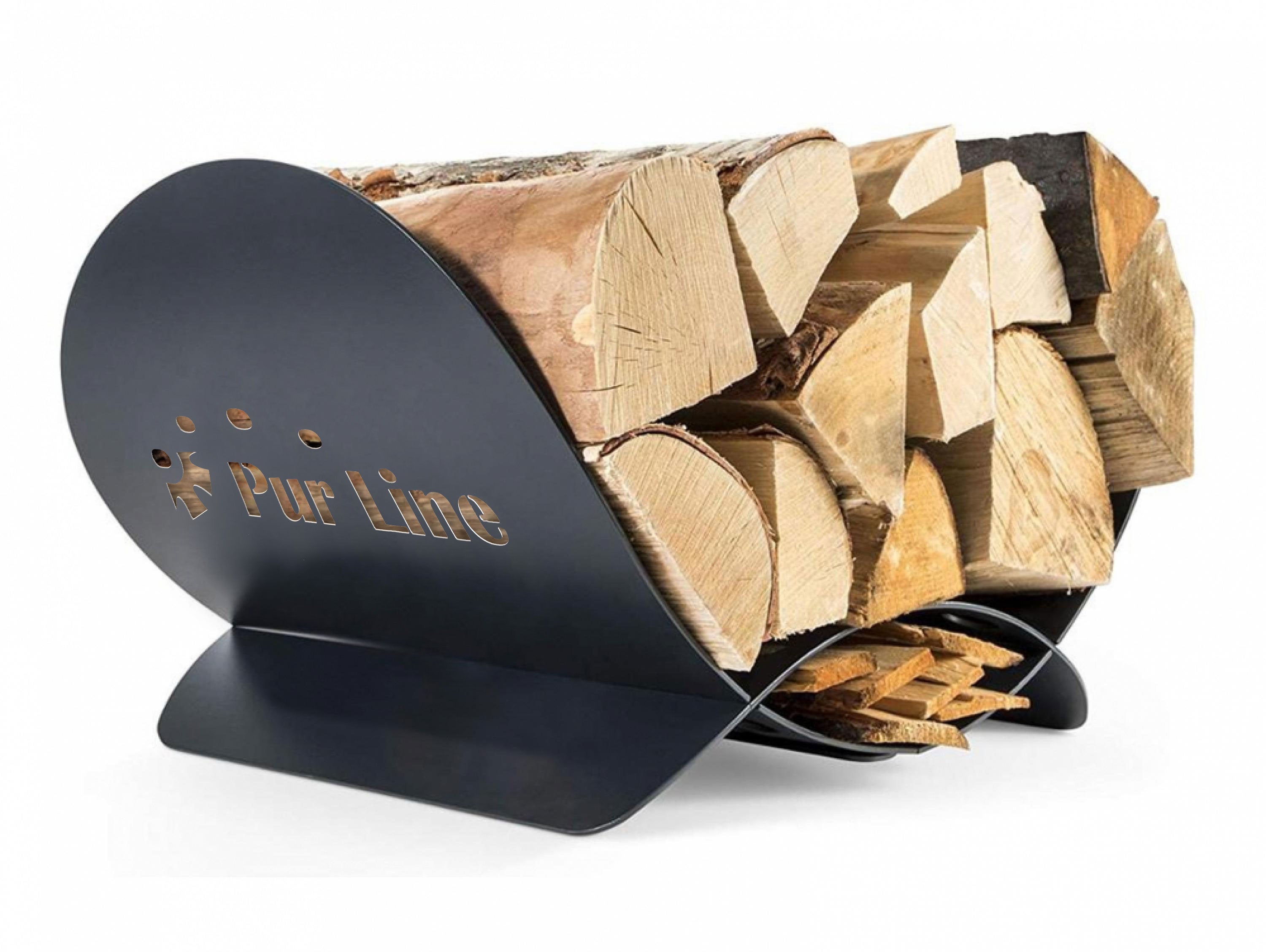 Porte-bois pliable en acier noir | Leroy Merlin