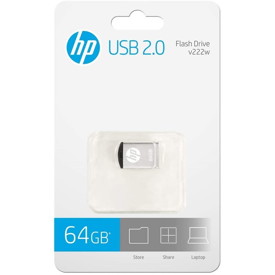 Memoria usb 2.0 hp v222w 64 Gigabytes plata | Leroy Merlin