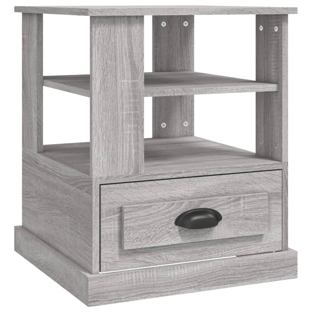Table d'appoint en contreplaqué gris Sonoma 50x50x60 cm - COMFORTXL ...