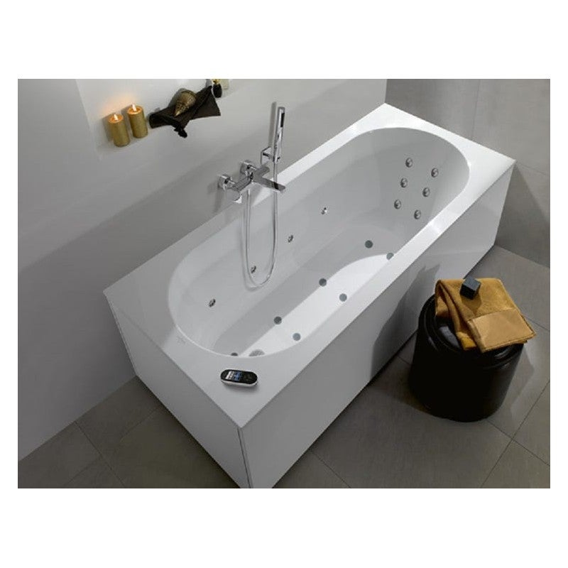 Baignoire Balnéo VILLEROY ET BOCH Oberon Crystal combipool confort 160 ...