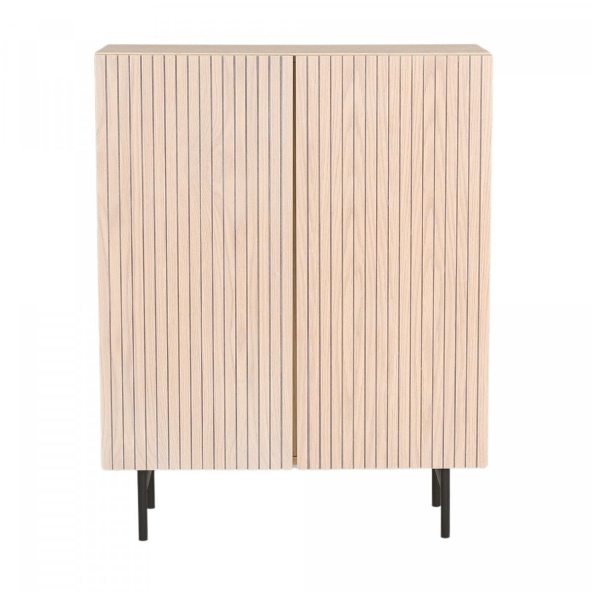 Petit buffet 2 portes en tasseaux de bois FIZO | Leroy Merlin