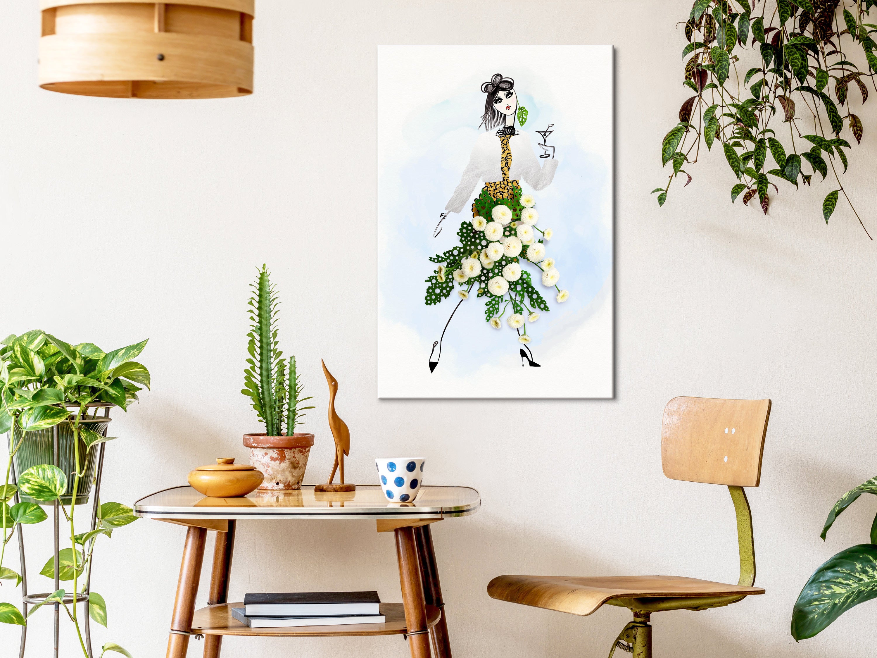 Tableau - Herbal Girl (1 Part) Vertical [40x60] | Leroy Merlin