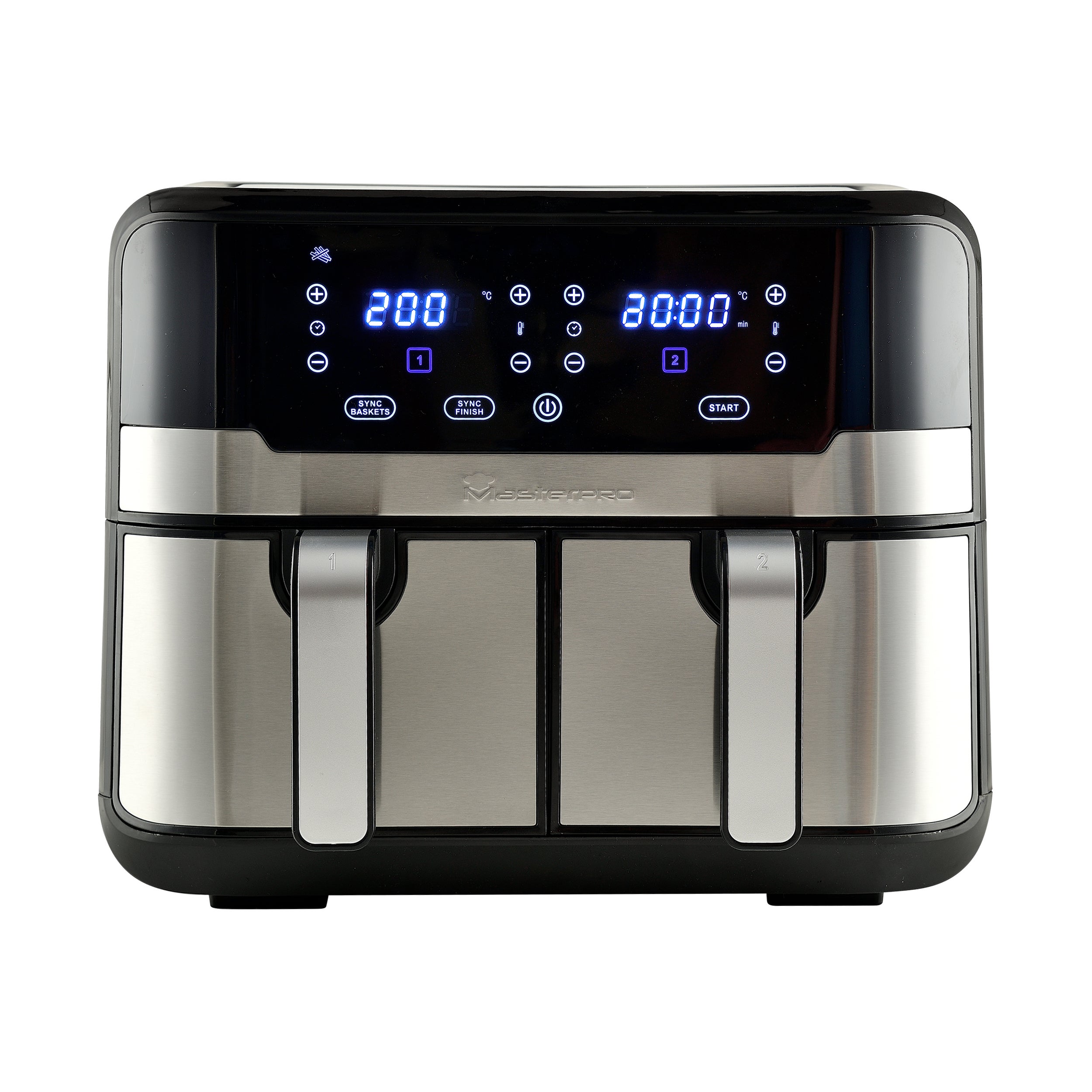 Freidora sin Aceite Masterpro Rocket Duo 900 9 L 2400 W Negro | Leroy ...