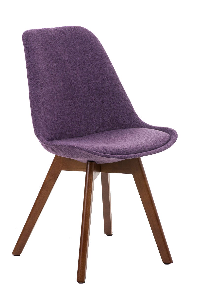 Silla de visita Borneo FABRIC, nogal morado | Leroy Merlin