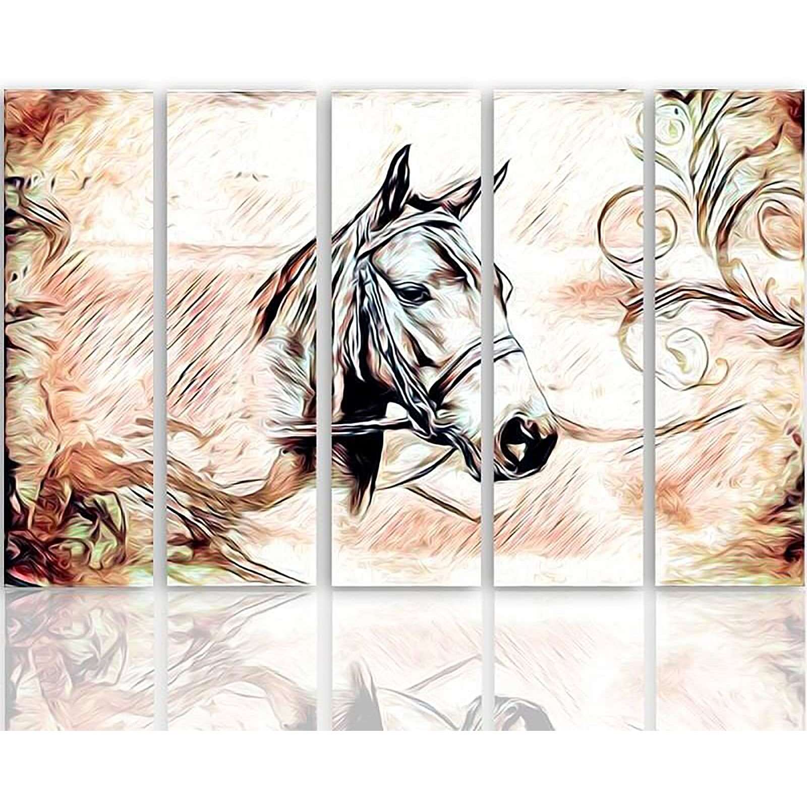 Tableau tête de cheval 3 - 200 x 100 cm | Leroy Merlin