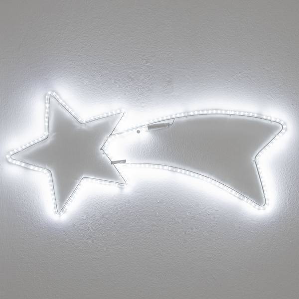 Stella cometa con tubo a led bifacciale effetto Neon per esterno / Luce ...