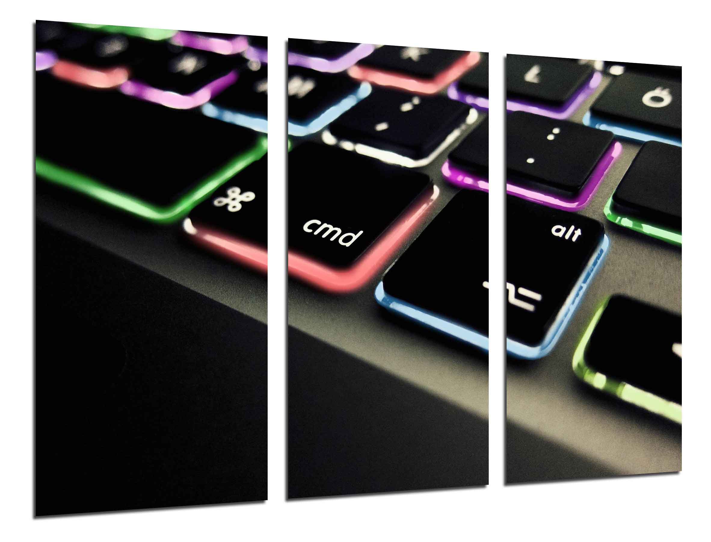 Set de posters Ordenador, Teclado Informatica, Apple, impresión digital ...