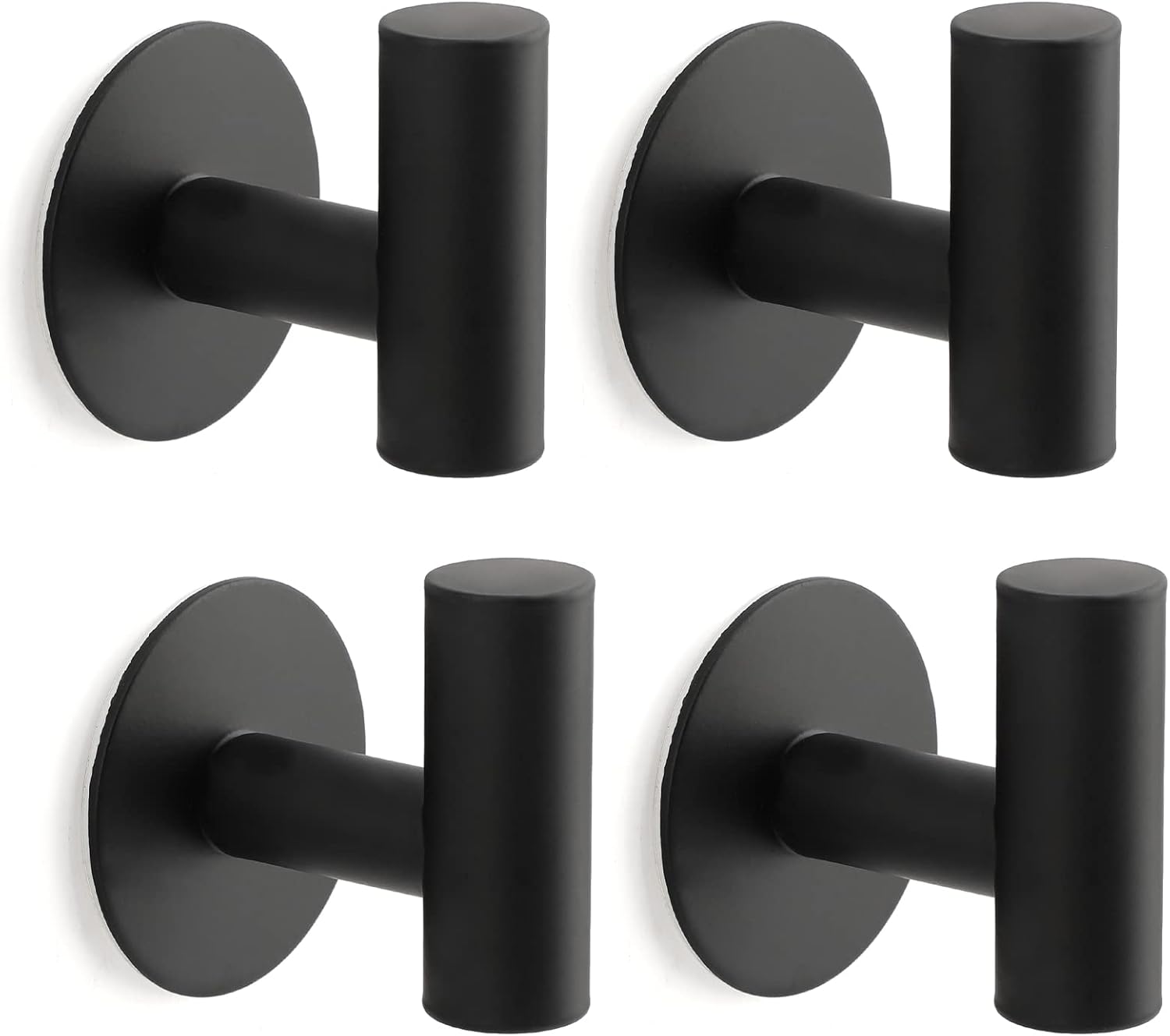 Crochet Adhésif Mural, 4 Pièces Crochet Autocollantes, Acier Inox ...