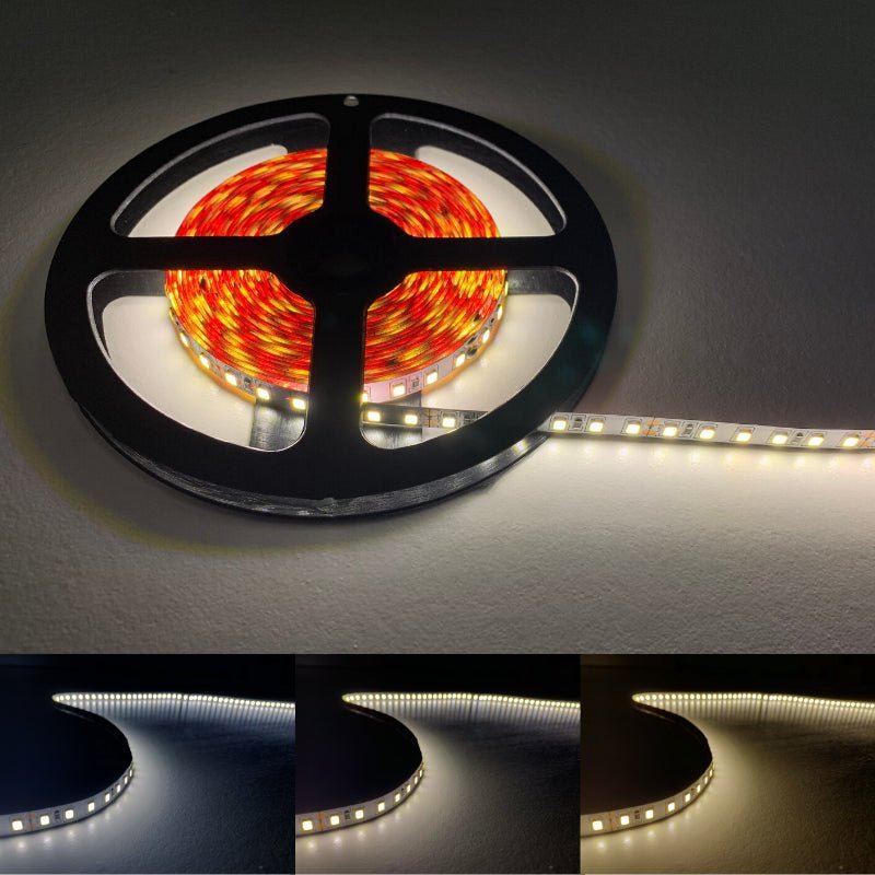 Bandeau LED 24V 5M 2835 IP20 - Blanc Neutre 4000K - 5500K / 120 LED/m ...