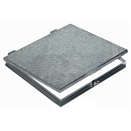 Couvercle plat en acier galvanisé 40X40X3,5 cm | Leroy Merlin