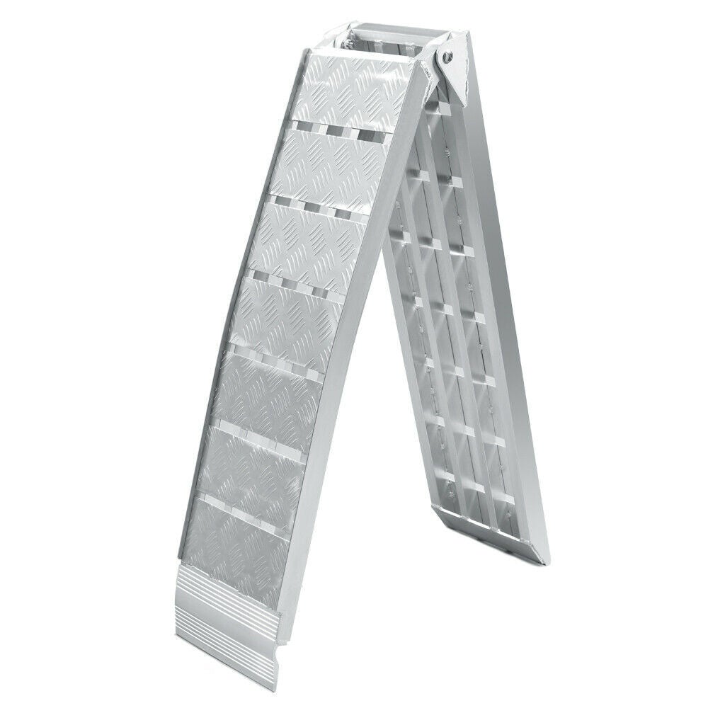Rampa de carga multiusos plegable de aluminio con carril de colisión ...
