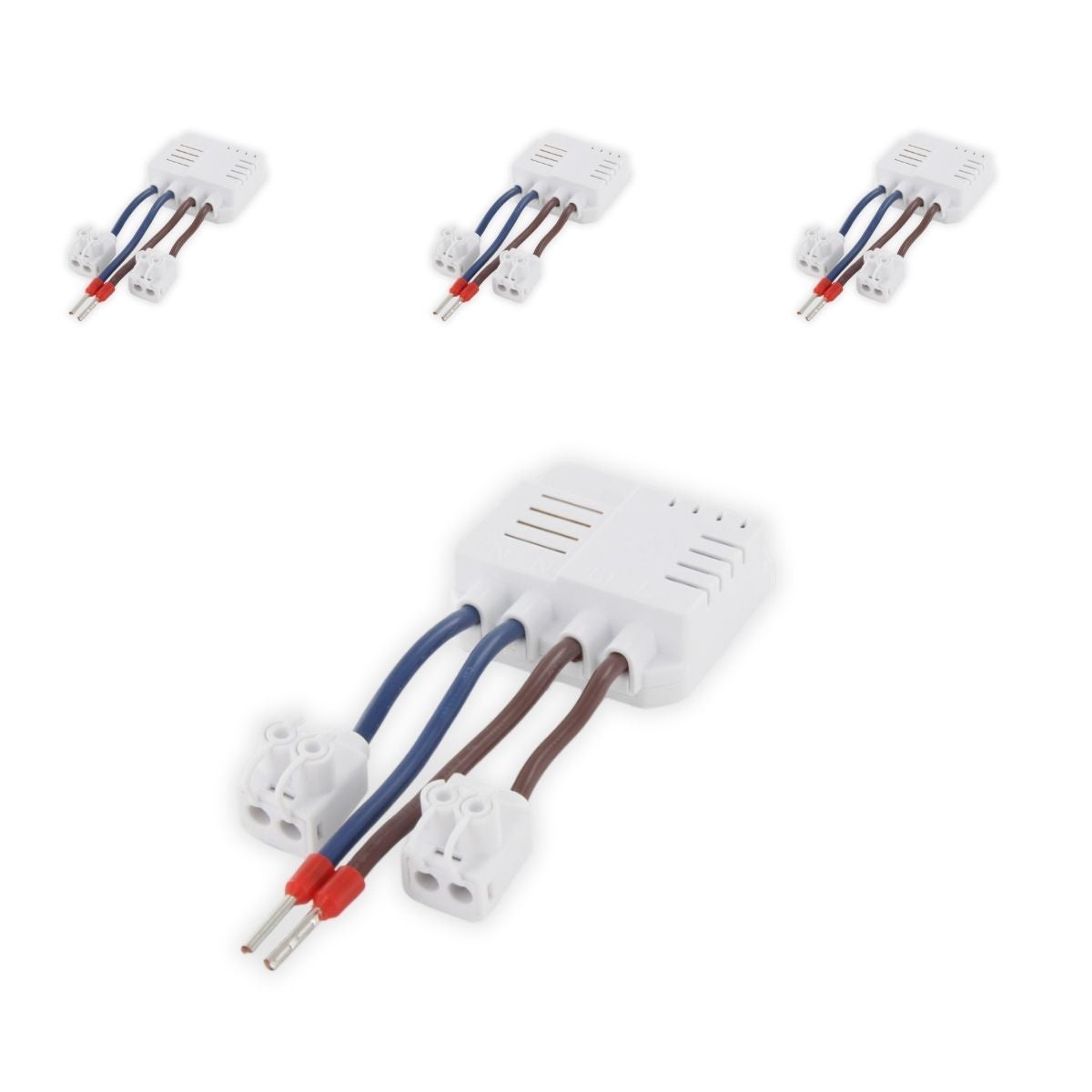 Lot de 4 micro modules prise encastrée - 3500W - extra plat - Blanc ...