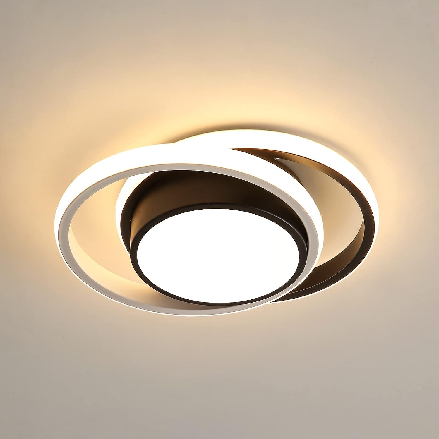 GOECO Plafonnier LED Rond Moderne 32W 2350LM, Luminaire Intérieur pour ...