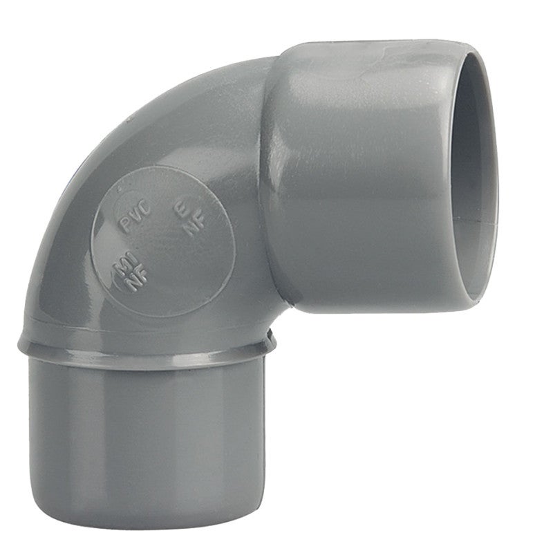 Coude PVC Mâle Femelle 87°30 D40 WAVIN 3026039 | Leroy Merlin