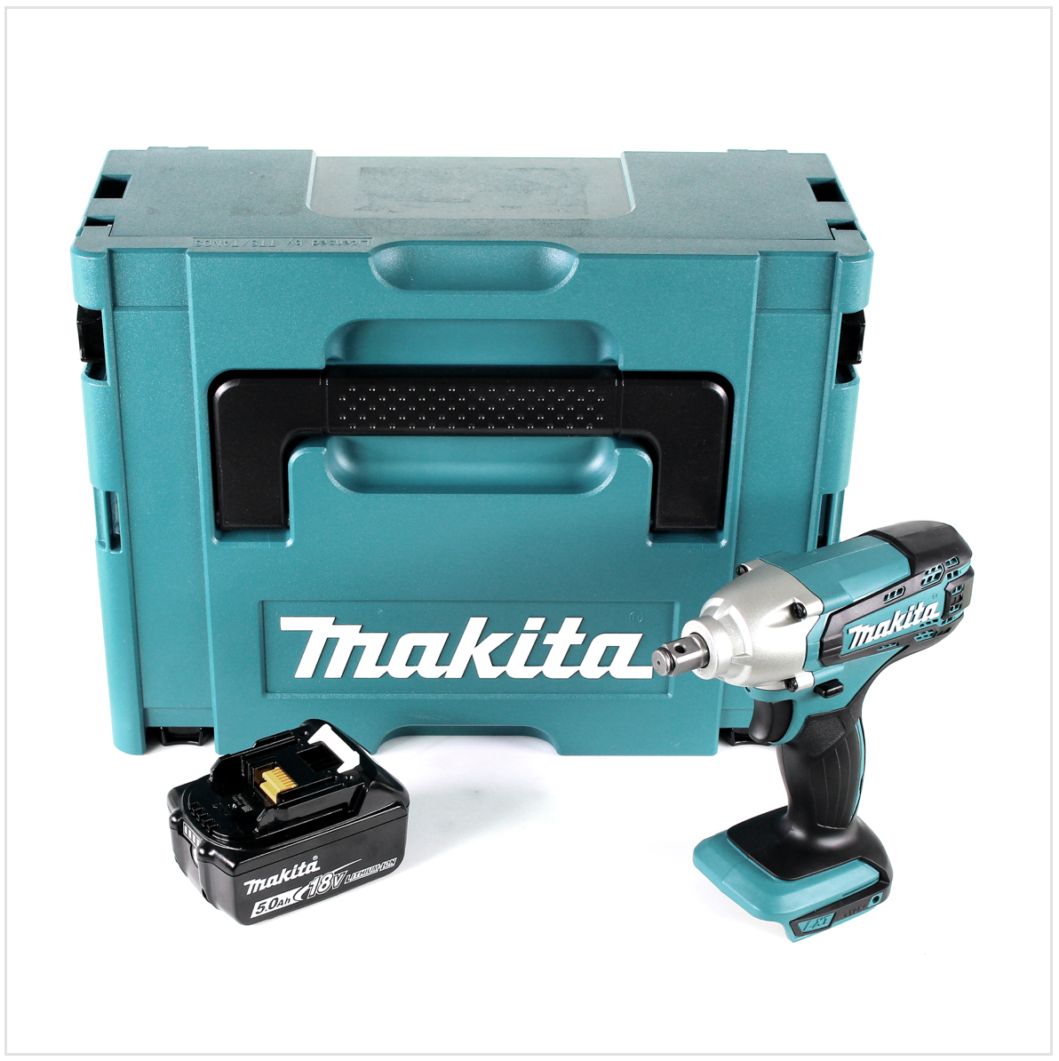 Makita DTW 190 T1J Visseuse à percussion sans fil 18V Li-Ion + 1x ...