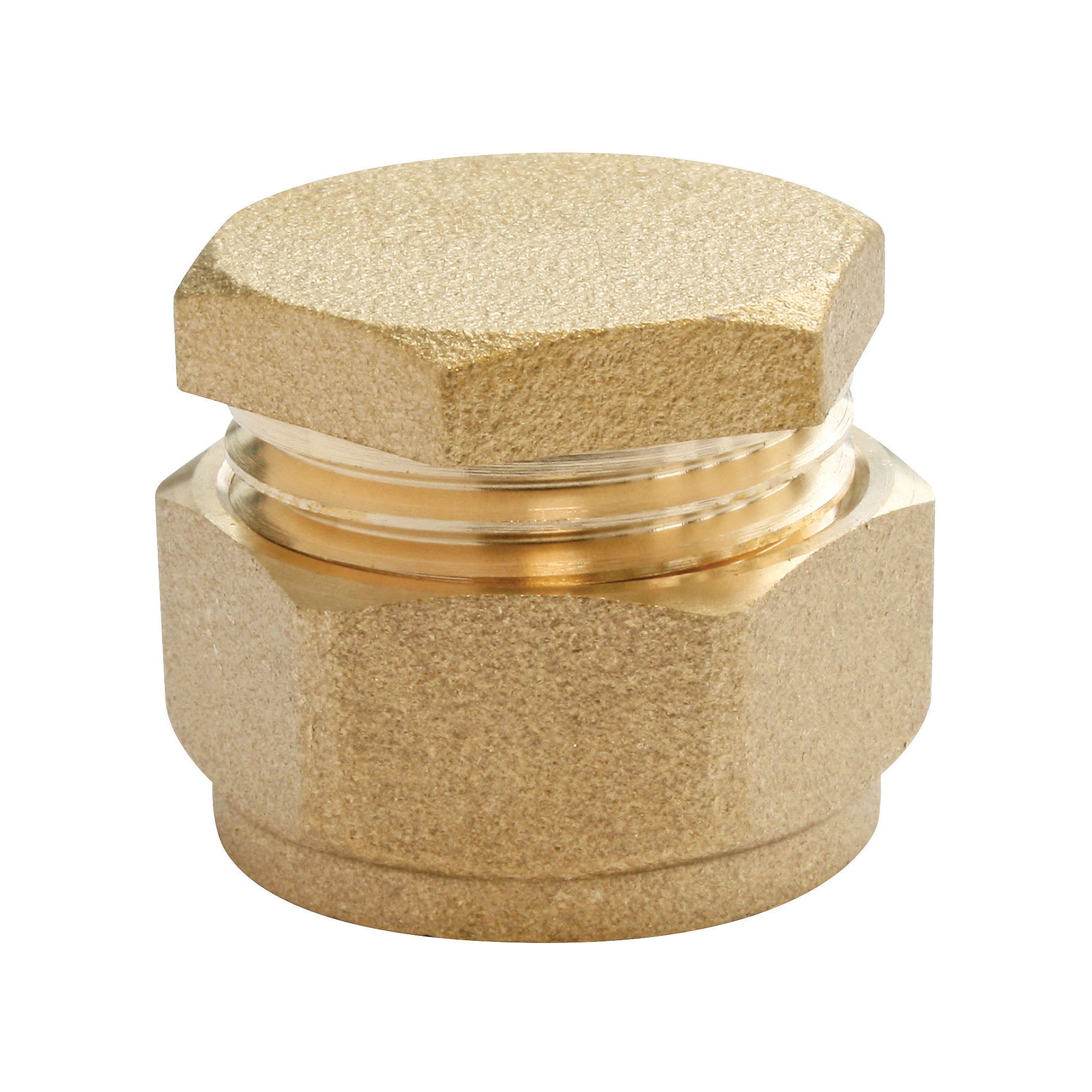 Bouchon laiton bague laiton à compression - Tube cuivre Ø14 | Leroy Merlin