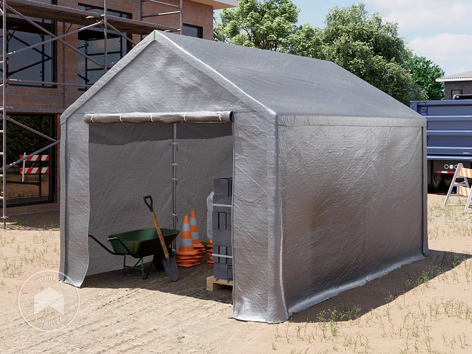 TOOLPORT Tente de stockage 3x4 m Hangar de stockage Abri tente de ...