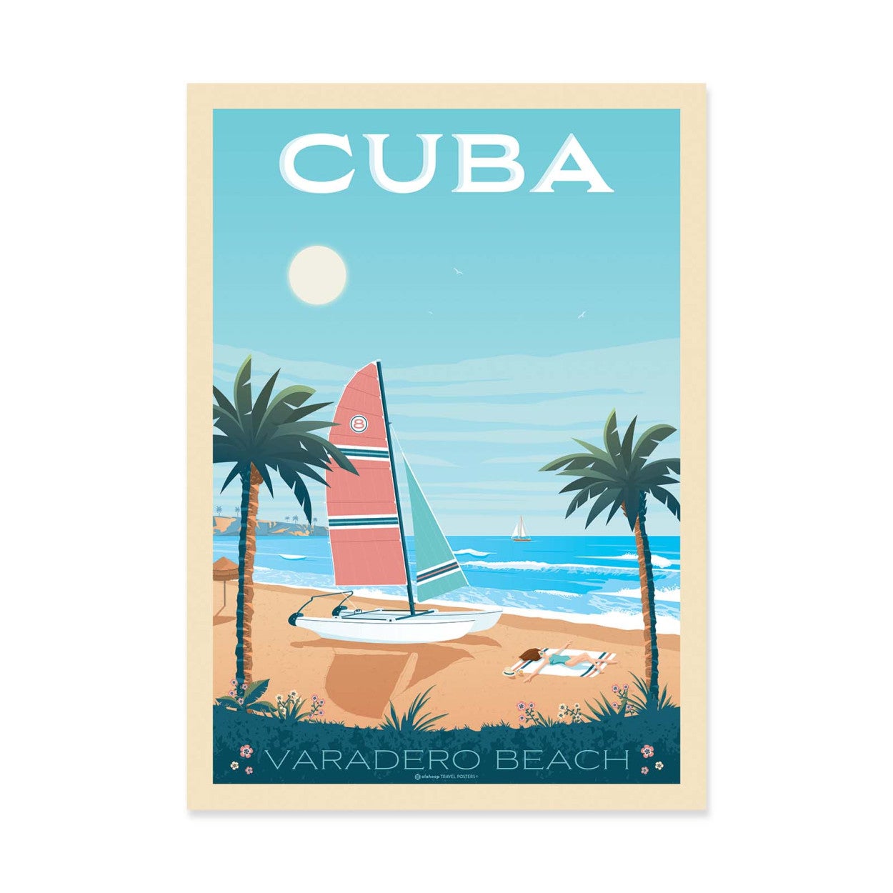 Affiche 50x70 cm - Cuba - Olahoop Travel Posters | Leroy Merlin