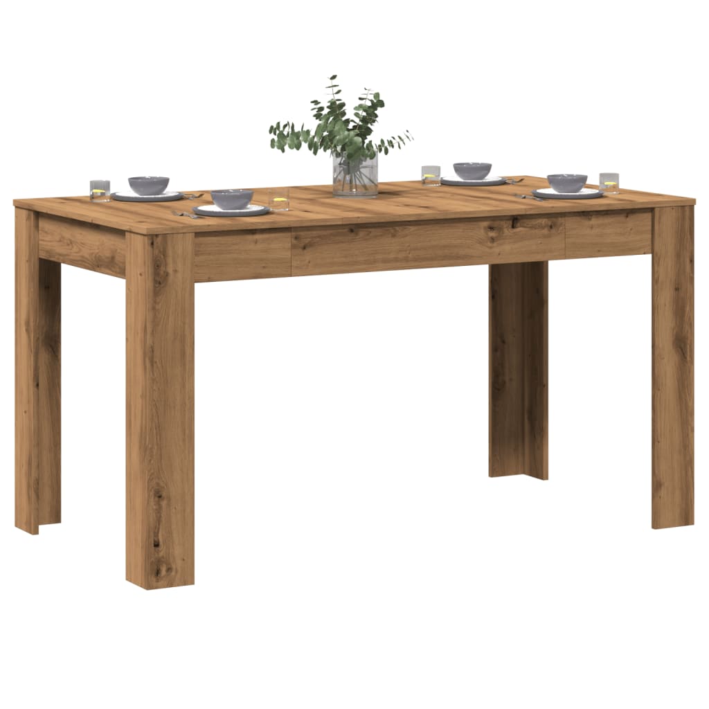 Maison Exclusive - Mesa de comedor madera ingeniería roble artisan ...