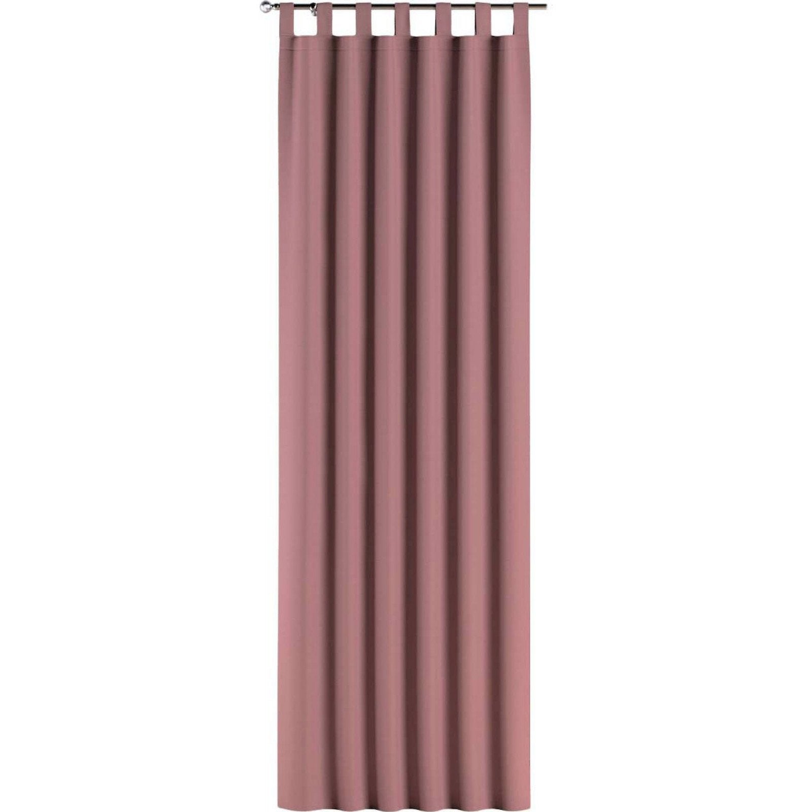 Rideaux à pattes Cotton Story 130 x 260 cm Rose Sale | Leroy Merlin