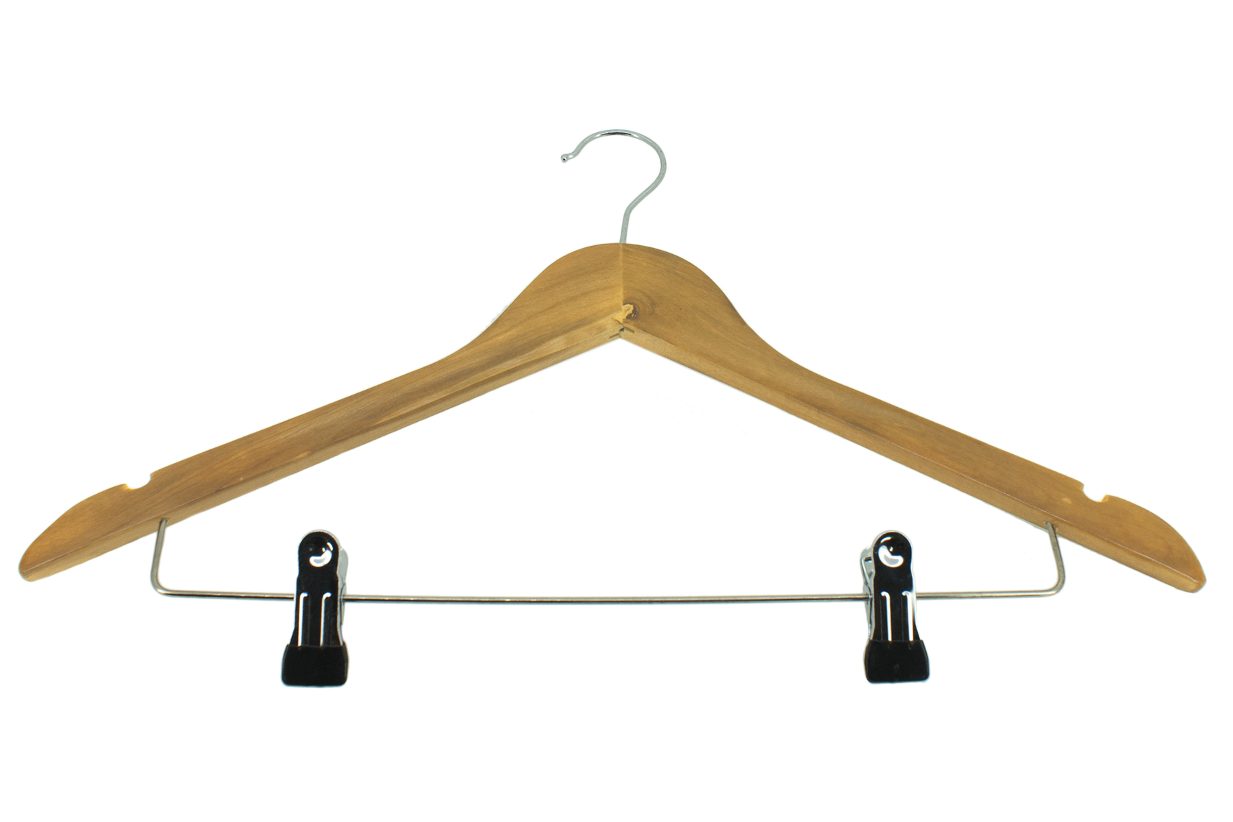 PERCHA DE MADERA HOTEL CON GANCHO Y PINZAS PAMEX (5 UNIDADES) | Leroy ...
