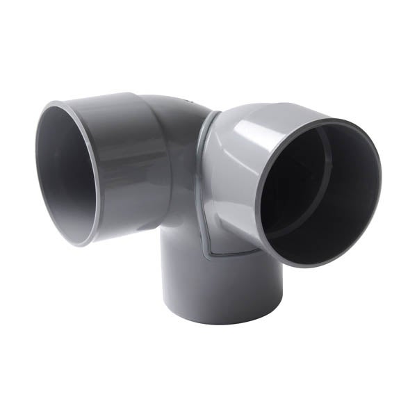 NICOLL Coude 87°30 double d'équerre PVC évacuation Mâle Femelle Ø100 ...