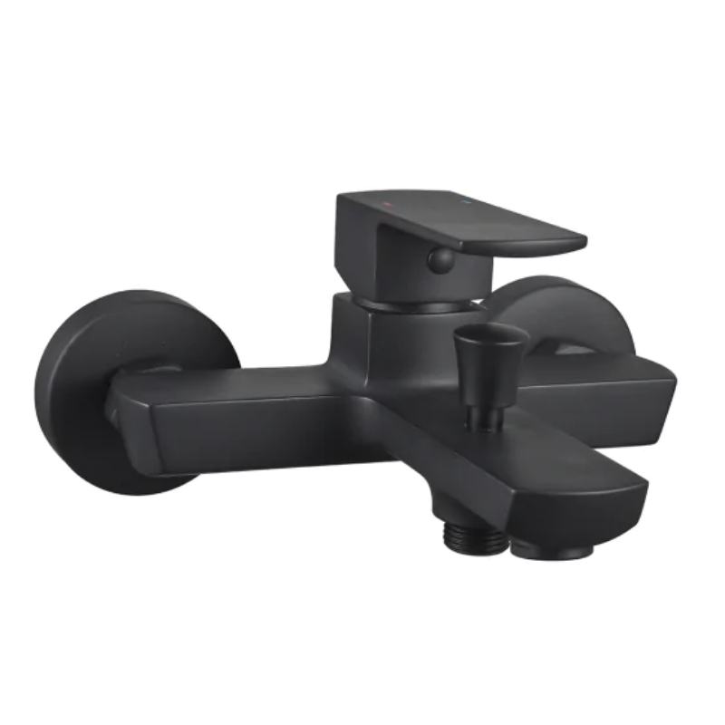 DOUR Mitigeur bain-douche pose murale noir design cubique - THERMADOR ...