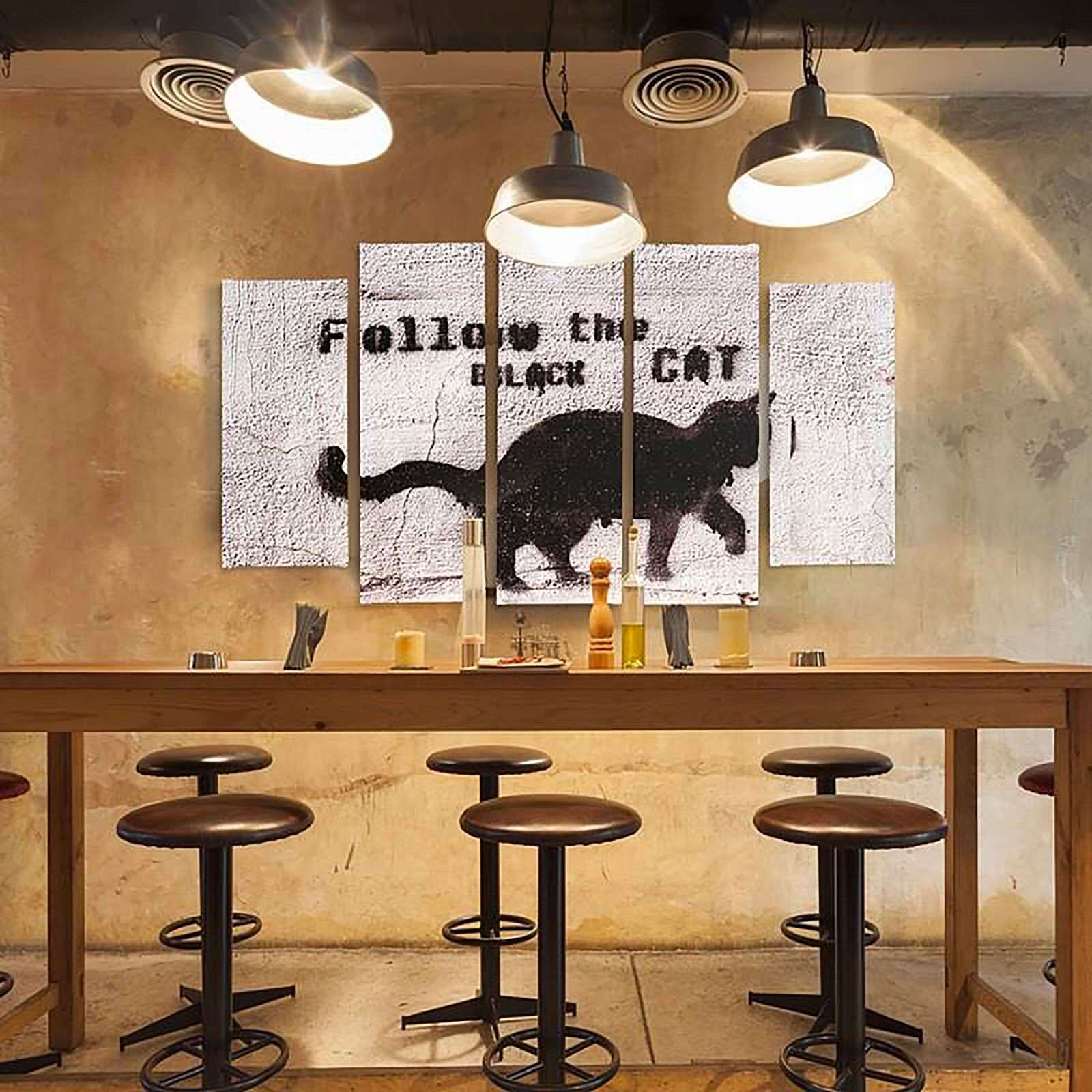 Tableau chat noir - 250 x 120 cm | Leroy Merlin