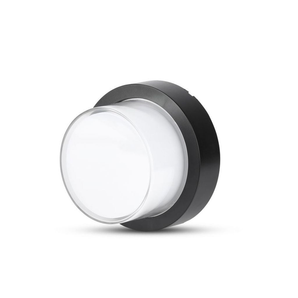 Lampe murale ronde LED 12W Noir Couleur 3000K IP65 | Leroy Merlin