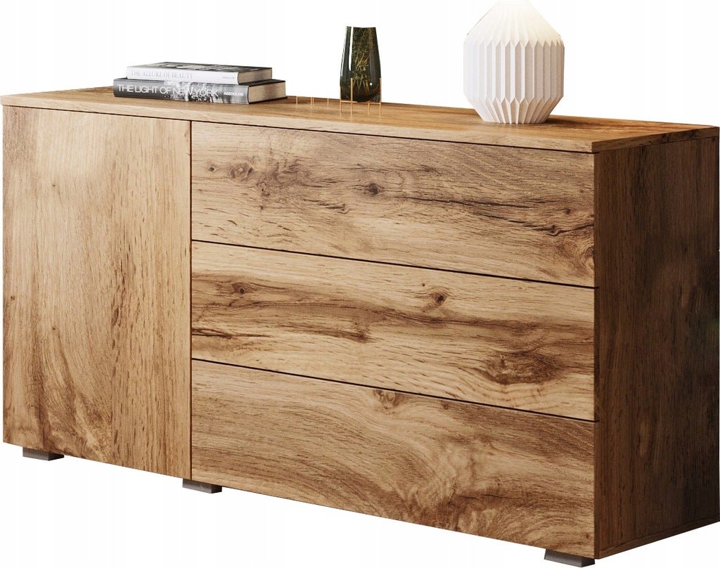 Commode 110 PARIS Chêne Wotan | Leroy Merlin