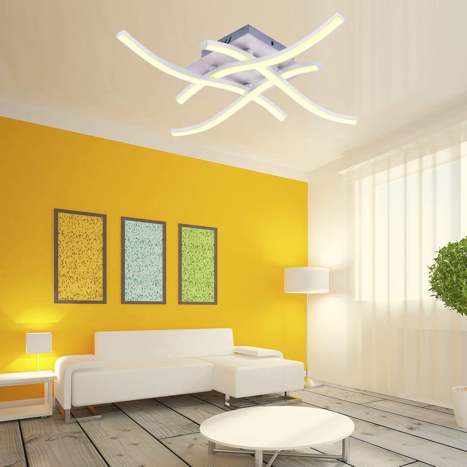 Design moderno a LED a soffitto , luce del soffitto a forma di vaga ...
