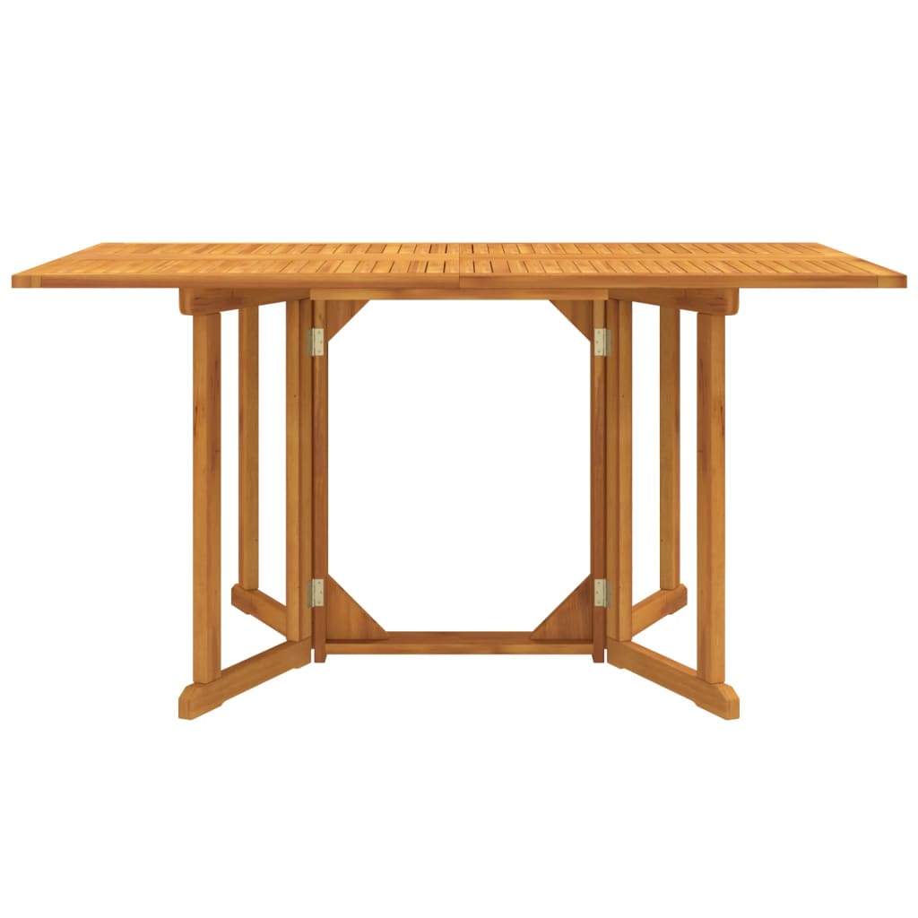 Table de jardin pliante Butterfly en bois de teck 150x90x75 cm | Leroy ...