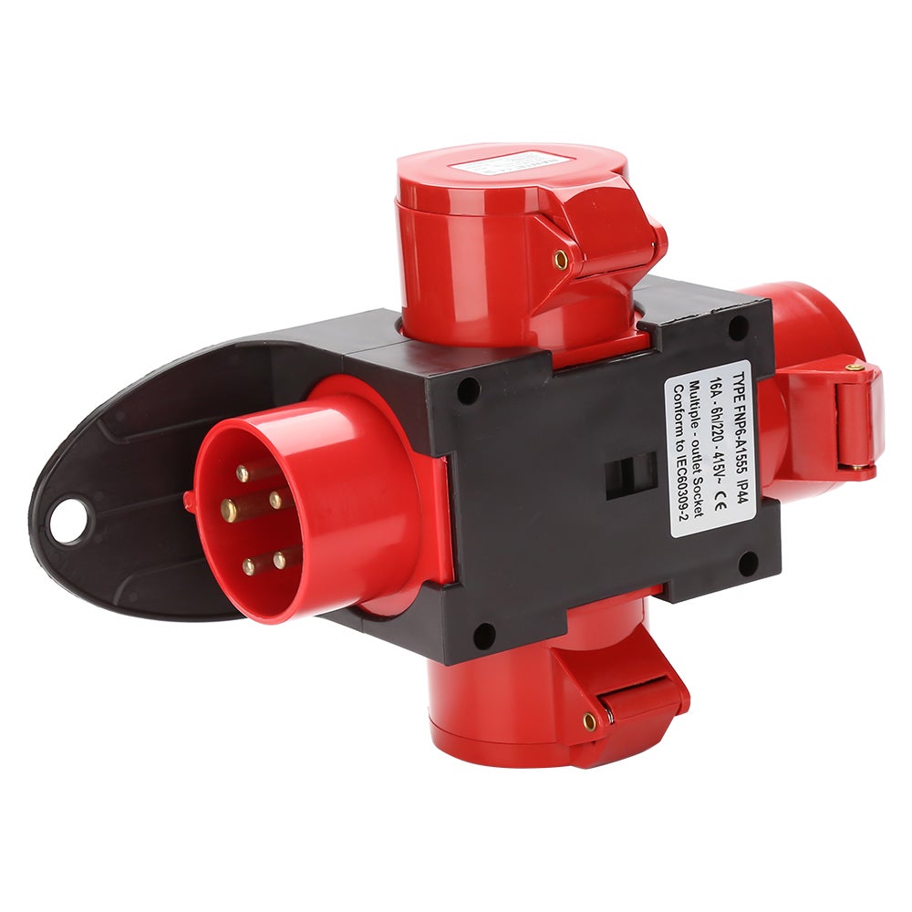 Prise Industrielle CEE 3 x Prise CEE 400V/16A 5 Broches CEE IP44 ...