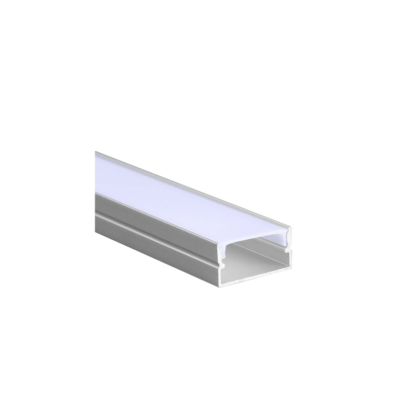 Kit de Perfil Lineal de Aluminio para Tira LED 220V con Cubierta Opaca ...