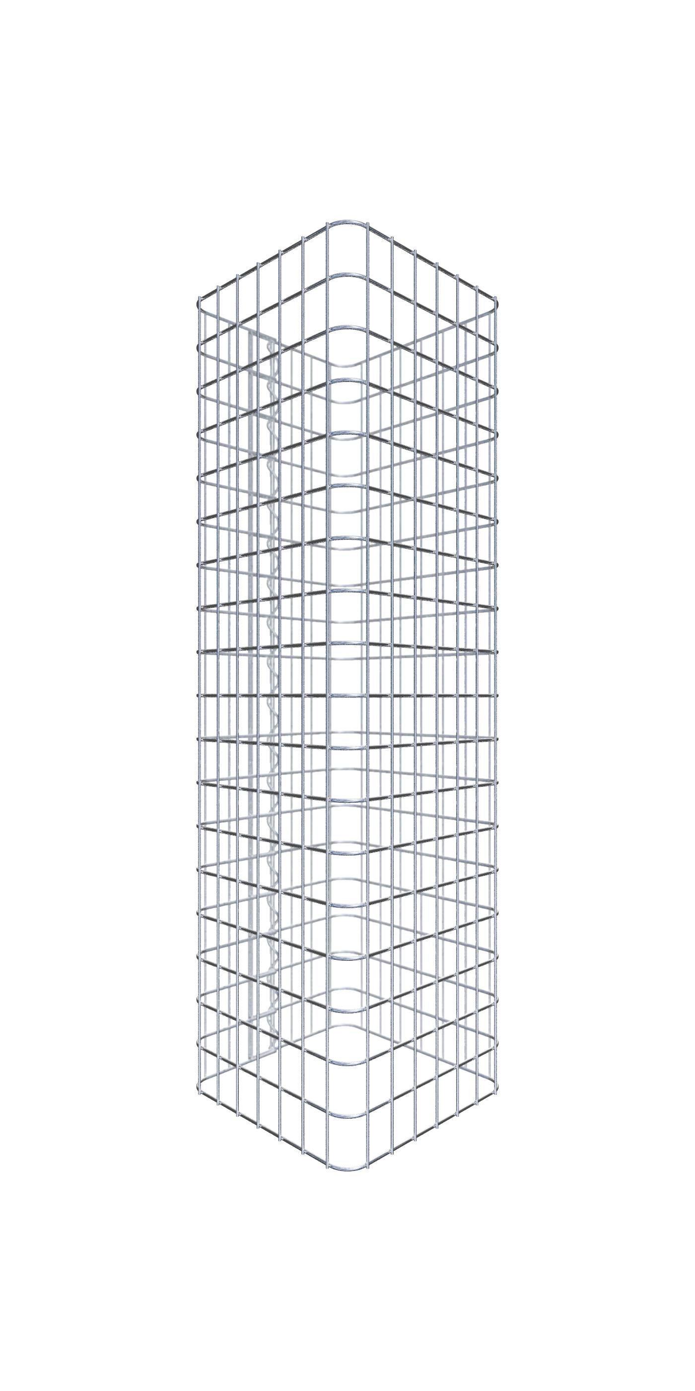 Gabiona - Columna de gaviones rectangular, 42 cm x 42 cm, luz de malla 5 x 5 cm - Altura: 90 cm ...