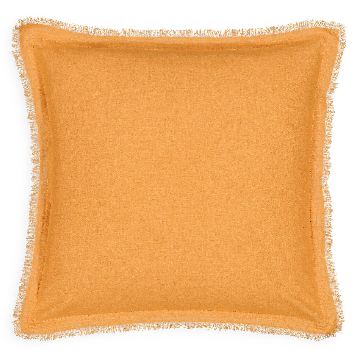 Housse de coussin 40x40 cm, lin/coton, Lincot - Jaune ocre - 40 x 40 cm ...