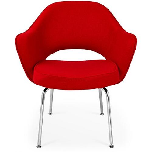 Chaise Exécutive - Simili Cuir Rouge | Leroy Merlin