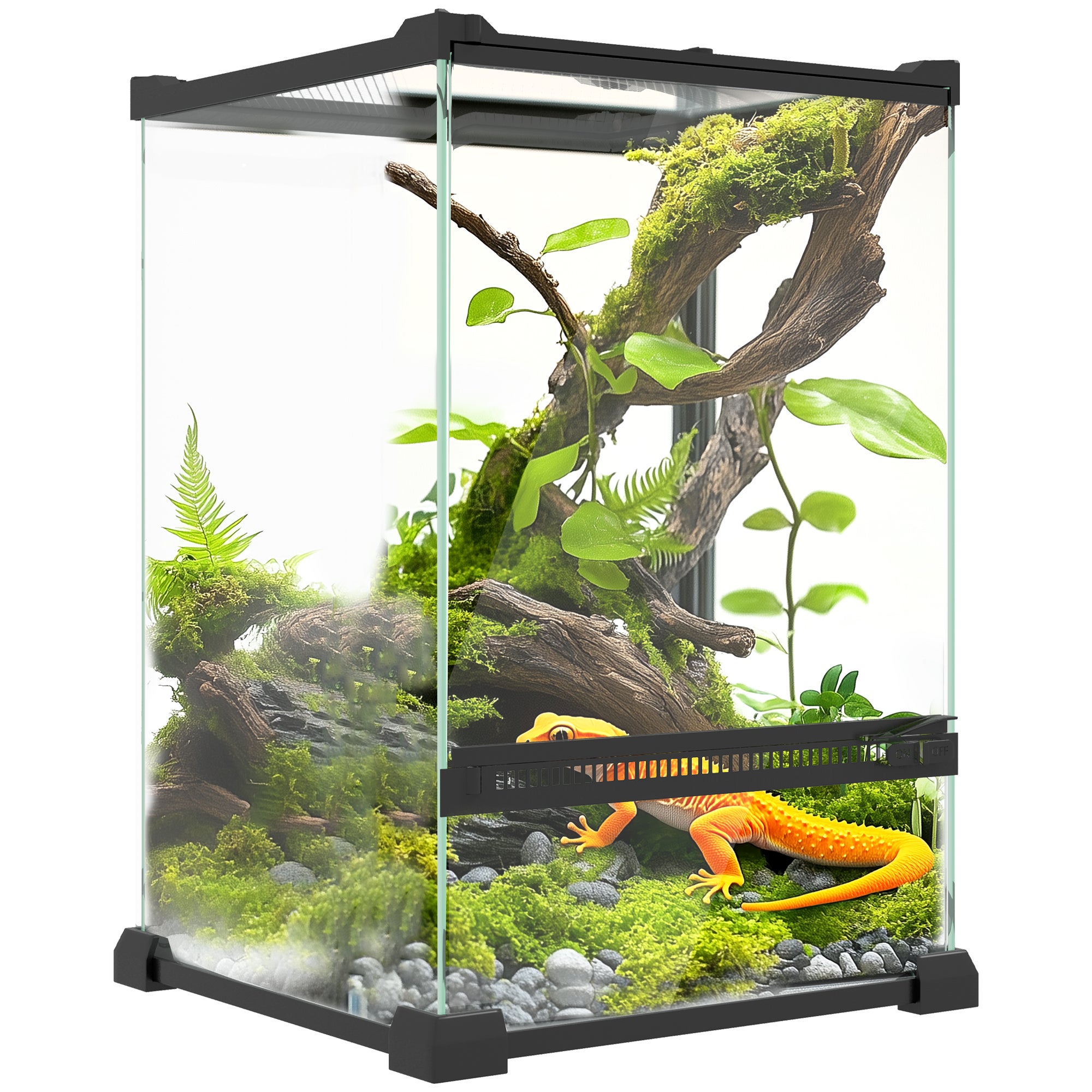 Terrarium de 12 litres pour lézards, grenouilles, serpents, tortues ...